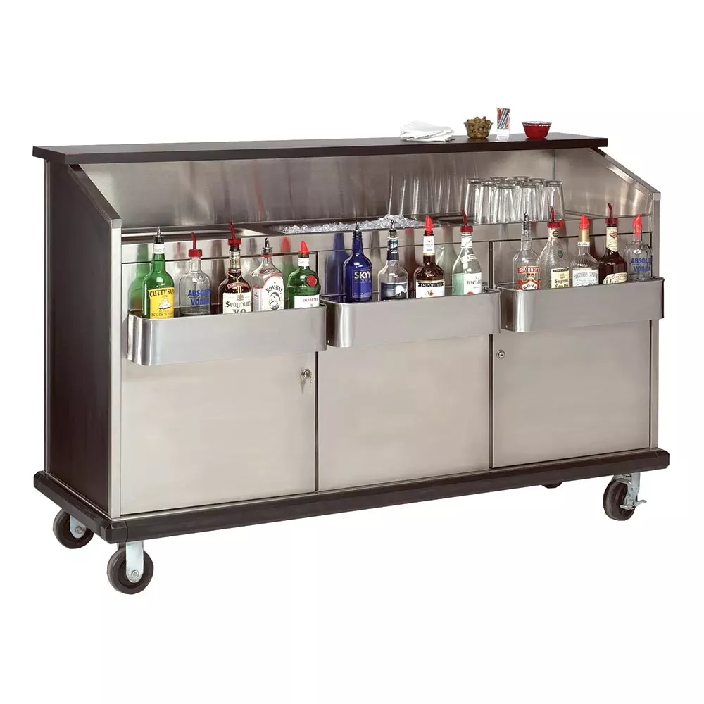Portable bar with speed rail
